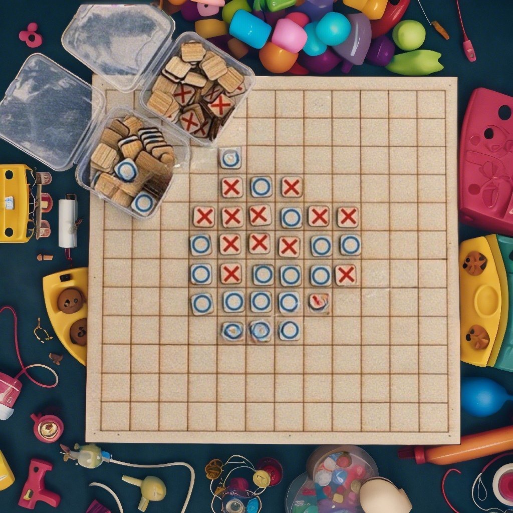Checkers set - Toy to help children develop thinking, memory and ...