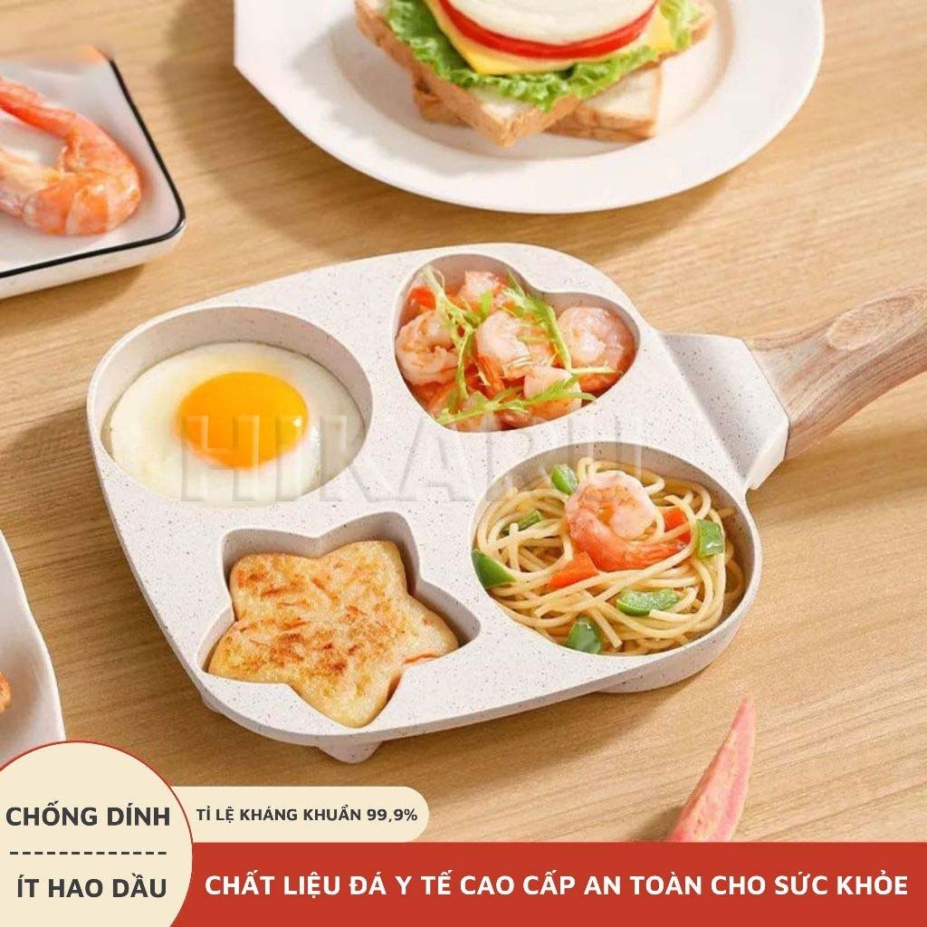 4 Compartment Egg Frying Pan (Can be used with Induction Cooker) Mini ...