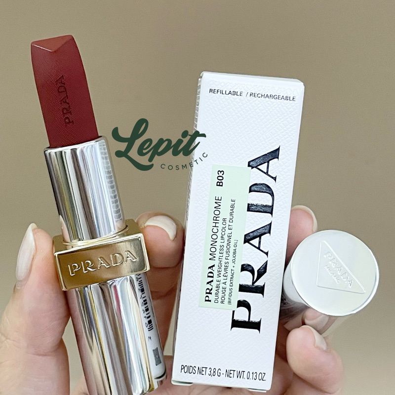 [Full Box] Prada Monochrome Soft Matte/Hyper Matte/Balm Lipstick ...