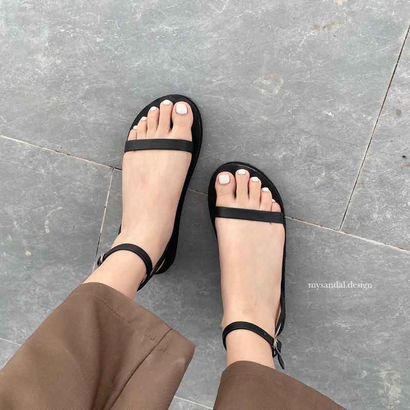 Simple thin strap sandals | Shopee Malaysia