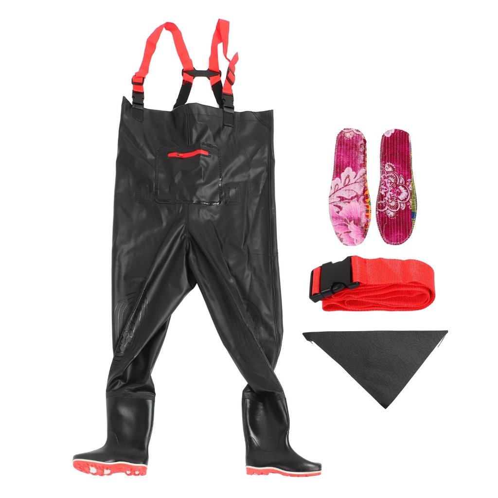 HIGH QUALITY Rubber Wading Boot Overalls Set - THICK - 100% WATERPROOF ...