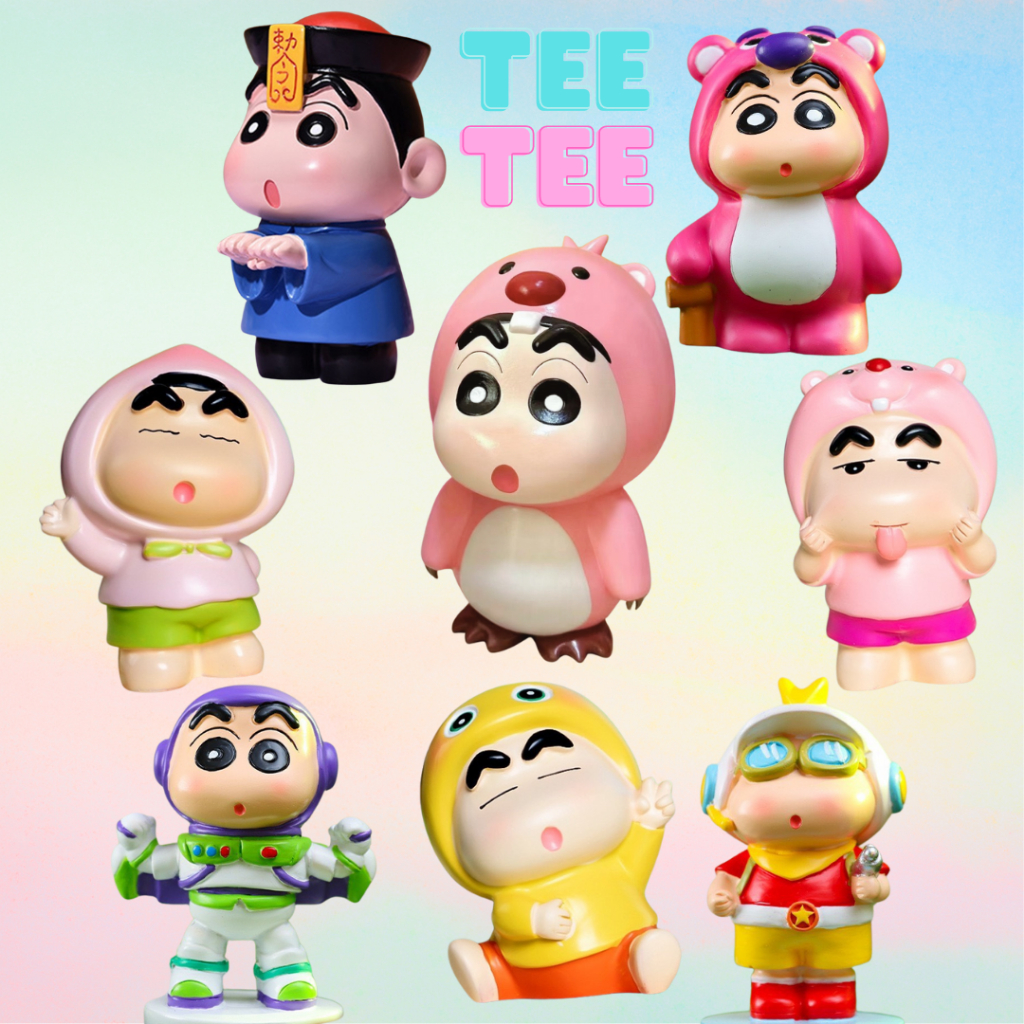 Plaster statue of Shinosuke, Shin chan cosplay, size 6-10cm, many cute patterns (brush colors ...