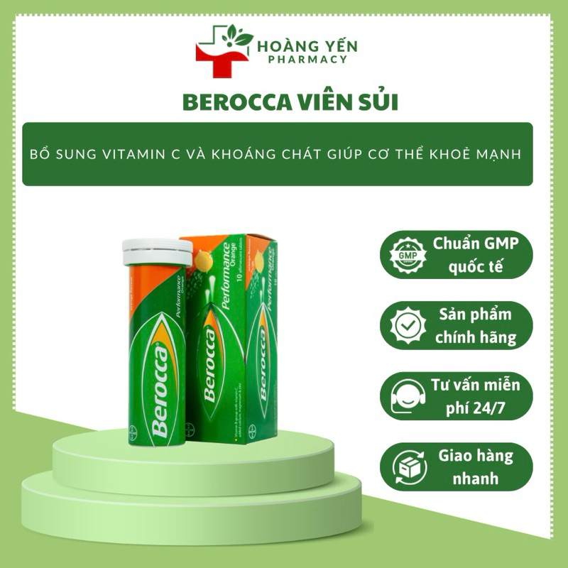 Berocca Performance Orange effervescent tablets supplement vitamin C ...