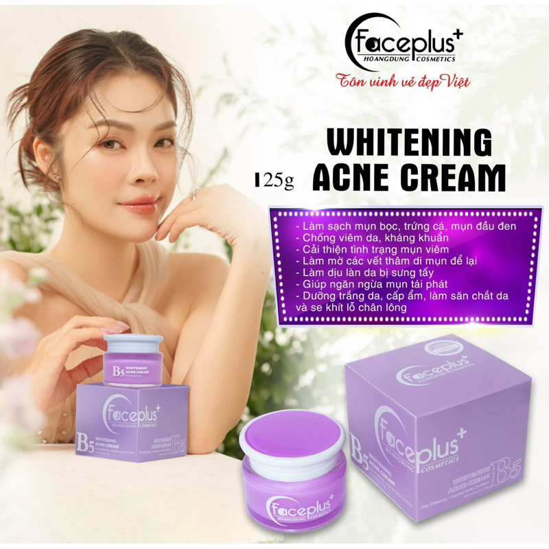[Free 2 Masks]Faceplus New B5 Cream New Version Whitening Acne Cream ...