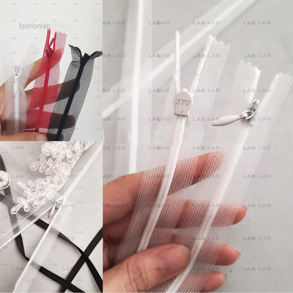 Invisible teardrop lock - transparent for wedding wear, see-through ...