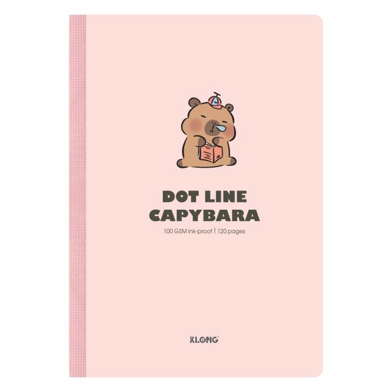 Capybara Klong B5 horizontally lined notebook, 120 pages 100/76; KL829 ...