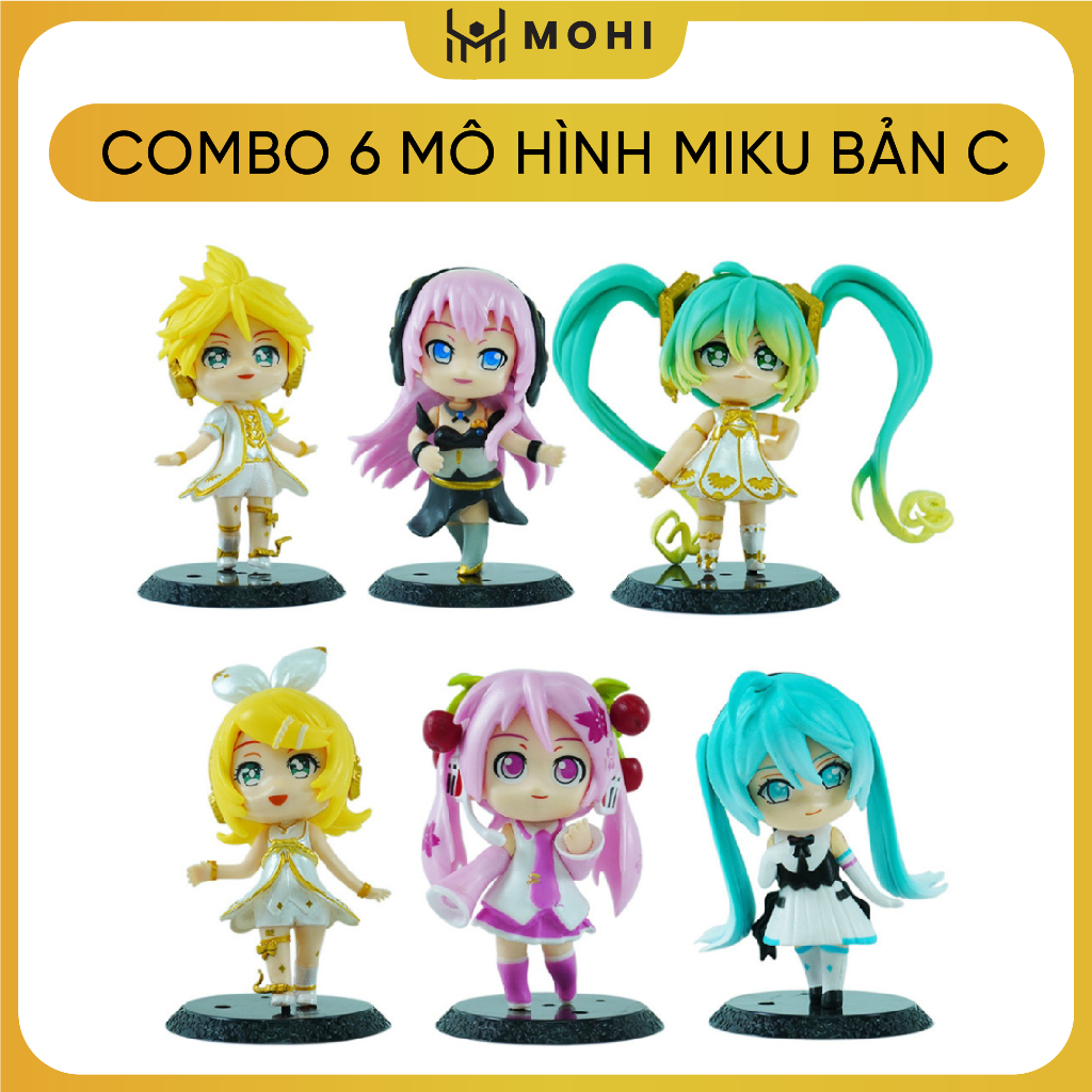 Hatsune Miku Model set of 6 miku models Version C - Height 9cm - weight ...