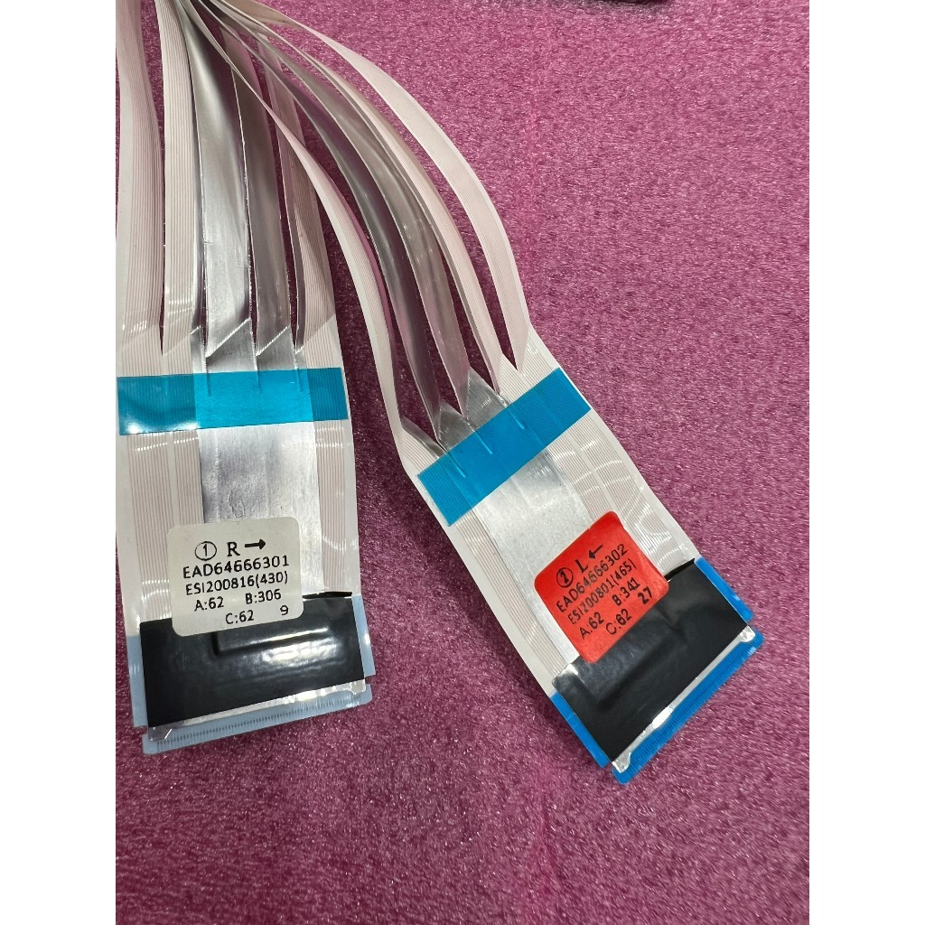 Cable from main blister to LG 55Nano86 TV screen, disassembled and runs ...