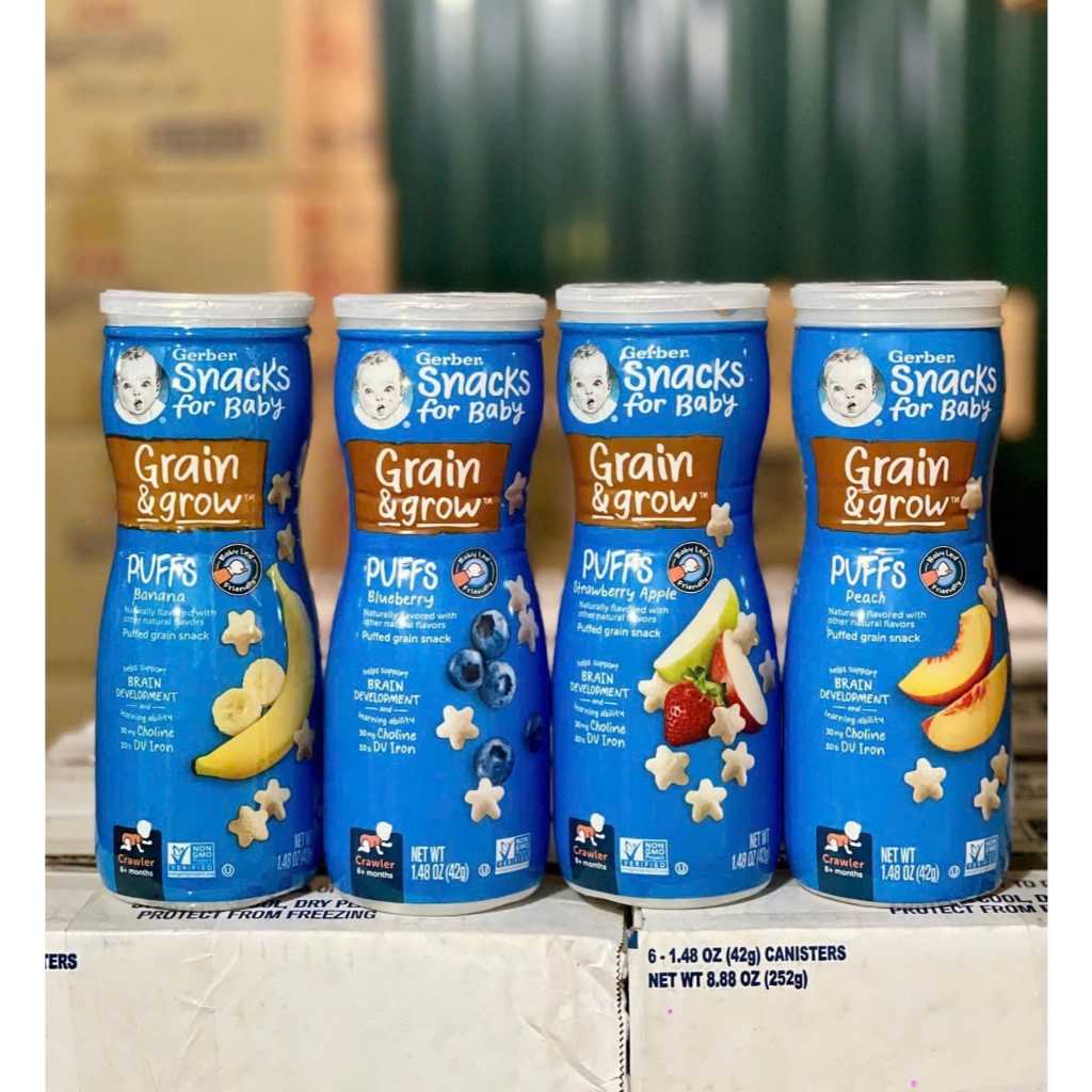 Gerber Graduates Puffs Dwarf Puffs Snacks For Babies | Shopee Malaysia