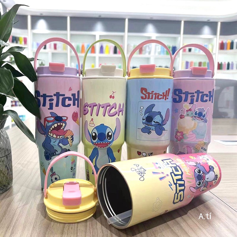 Labubu Bu, STITCH, Cartoon Thermos Flask 900ml | Shopee Malaysia