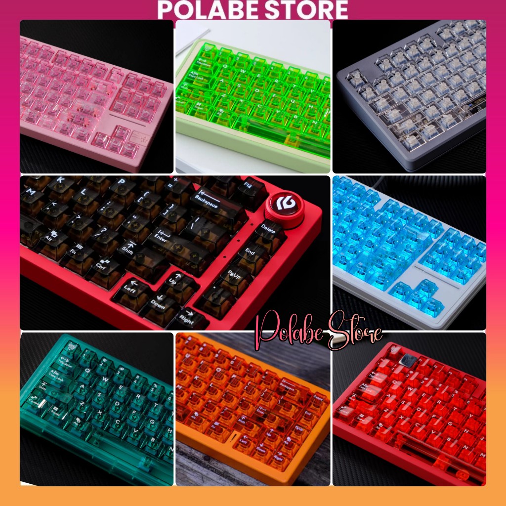 Aifei Transparent Keycap Keycap Through led Cherry profile keyboard ...