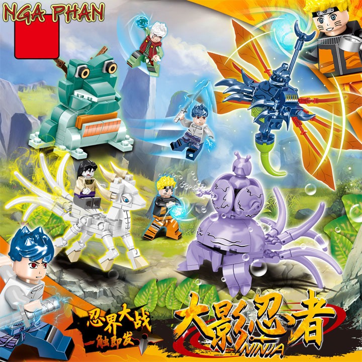 Beast War Ninja Naruto Boruto Assembling Puzzle Block Brick MOC DIY ...