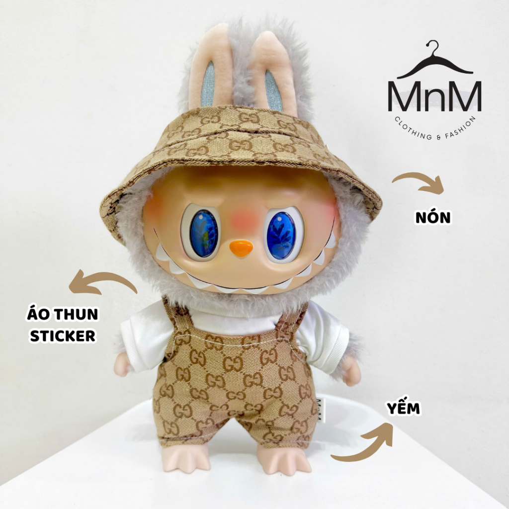 [HCM] - Labubu Overalls and Labubu Hat Set 40cm | Shopee Malaysia
