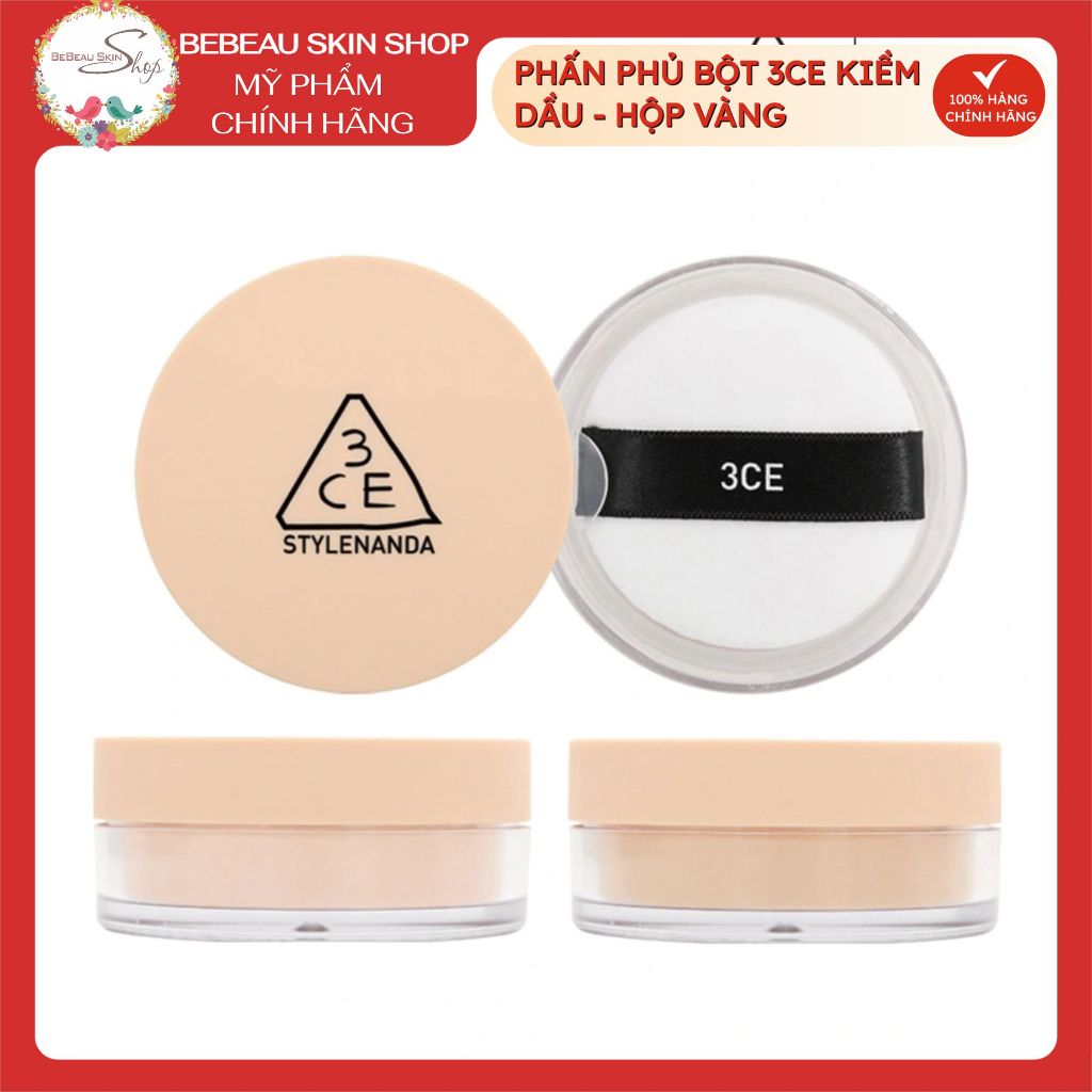 3ce STYLENANDA NATURAL FINISH LOOSE POWDER OIL CONTROL - GOLD BOX ...