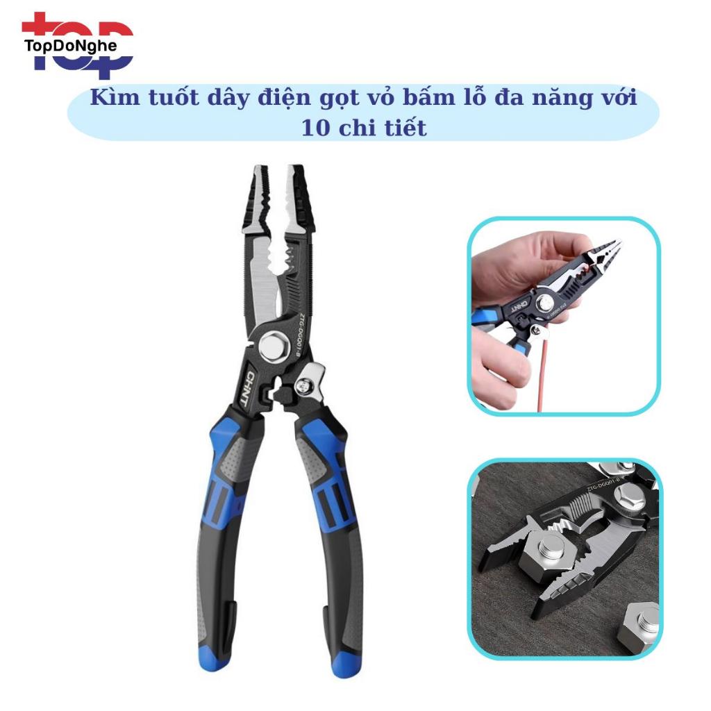 Cos wire strippers for peeling, pressing and crimping heads with 9 ...