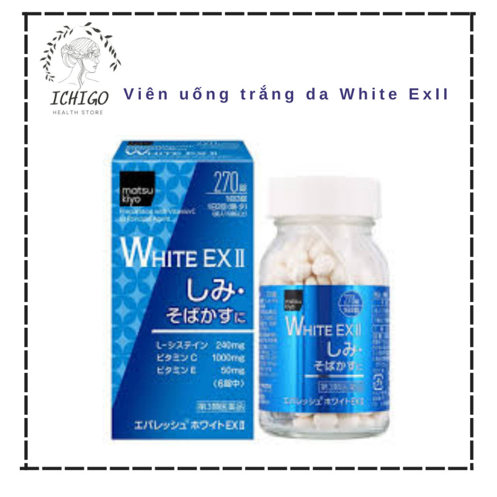 White EX II Matsukiyo Skin Whitening Pills 270 Pills Japan | Shopee ...