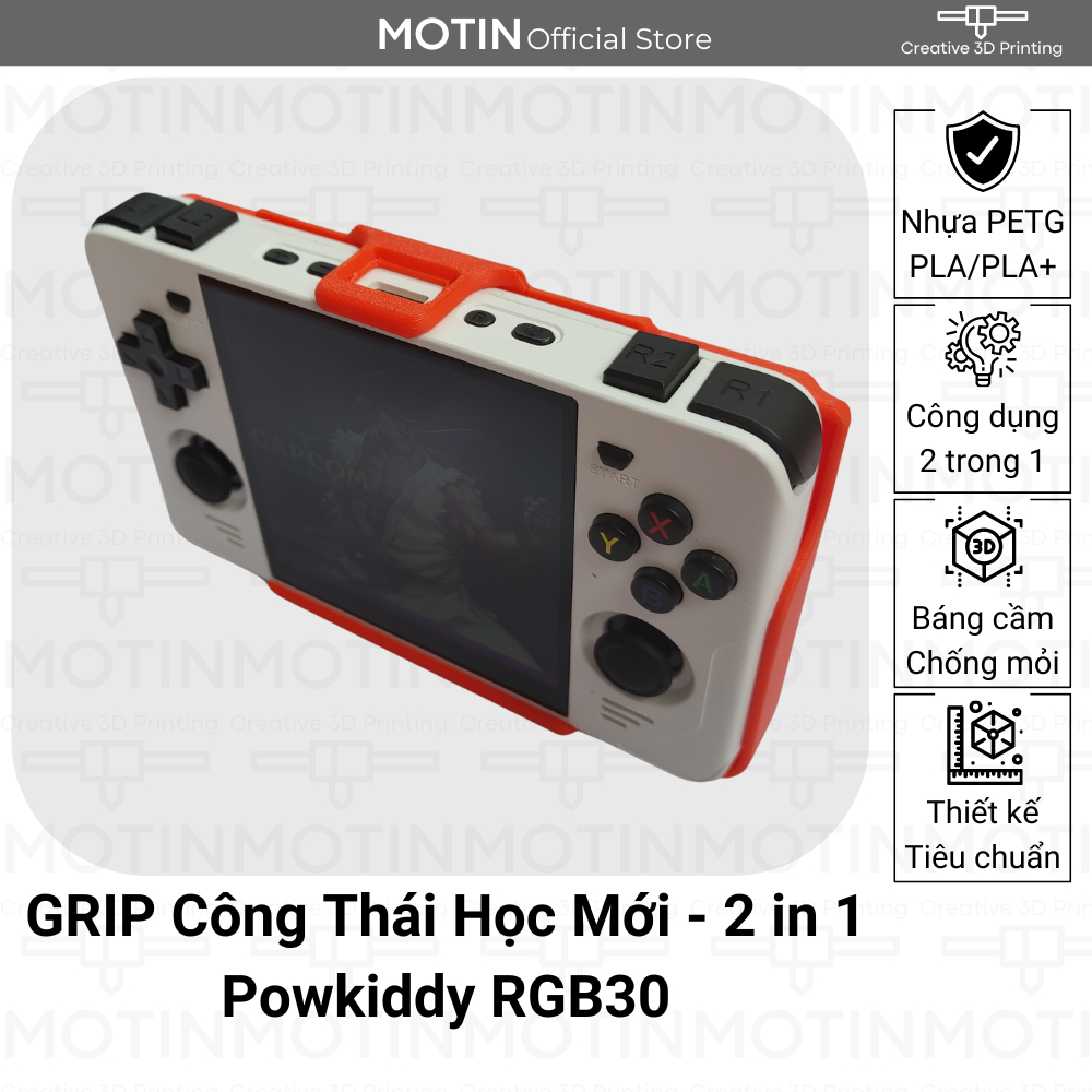 Grip Powkiddy RGB30 Ergonomic Accessory Upgraded Smart 2-in-1 ...