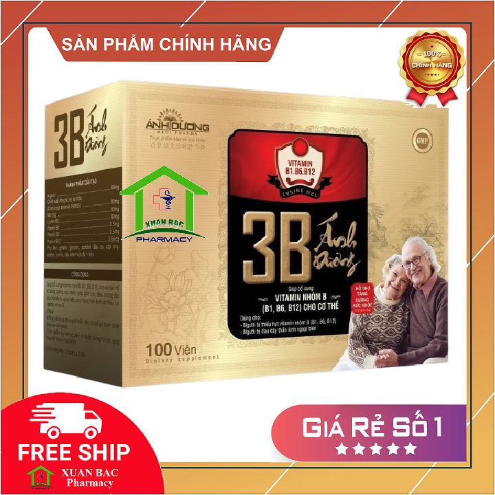 Vitamin 3b b1 b6 b12 Cordyceps Anh Duong vitamin b group relieves nerve pain, nourishes nerves ...