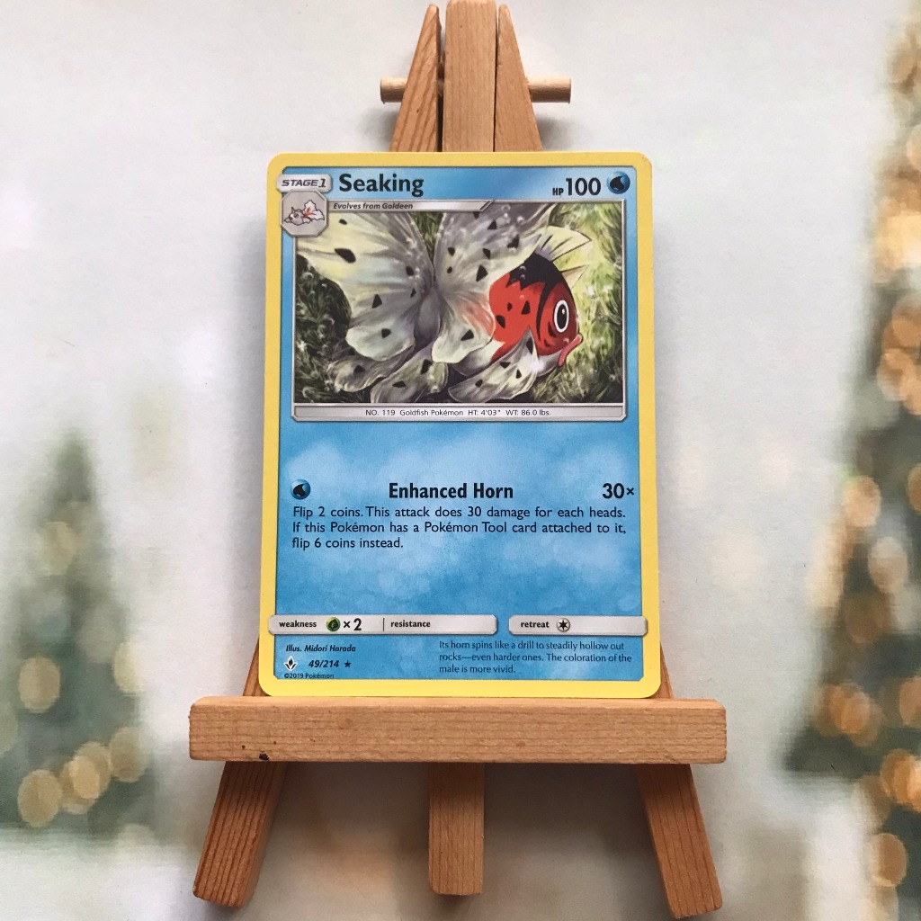 Pokemon Seaking Card 49/214 - Sun & Moon: Unbroken Bonds Rare English Card | Shopee Malaysia