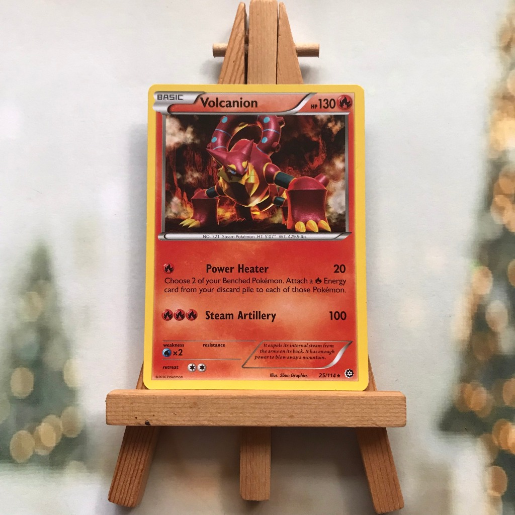 Pokemon Volcanion 25/114 Picture Card - XY Card: Steam Siege Rare ...
