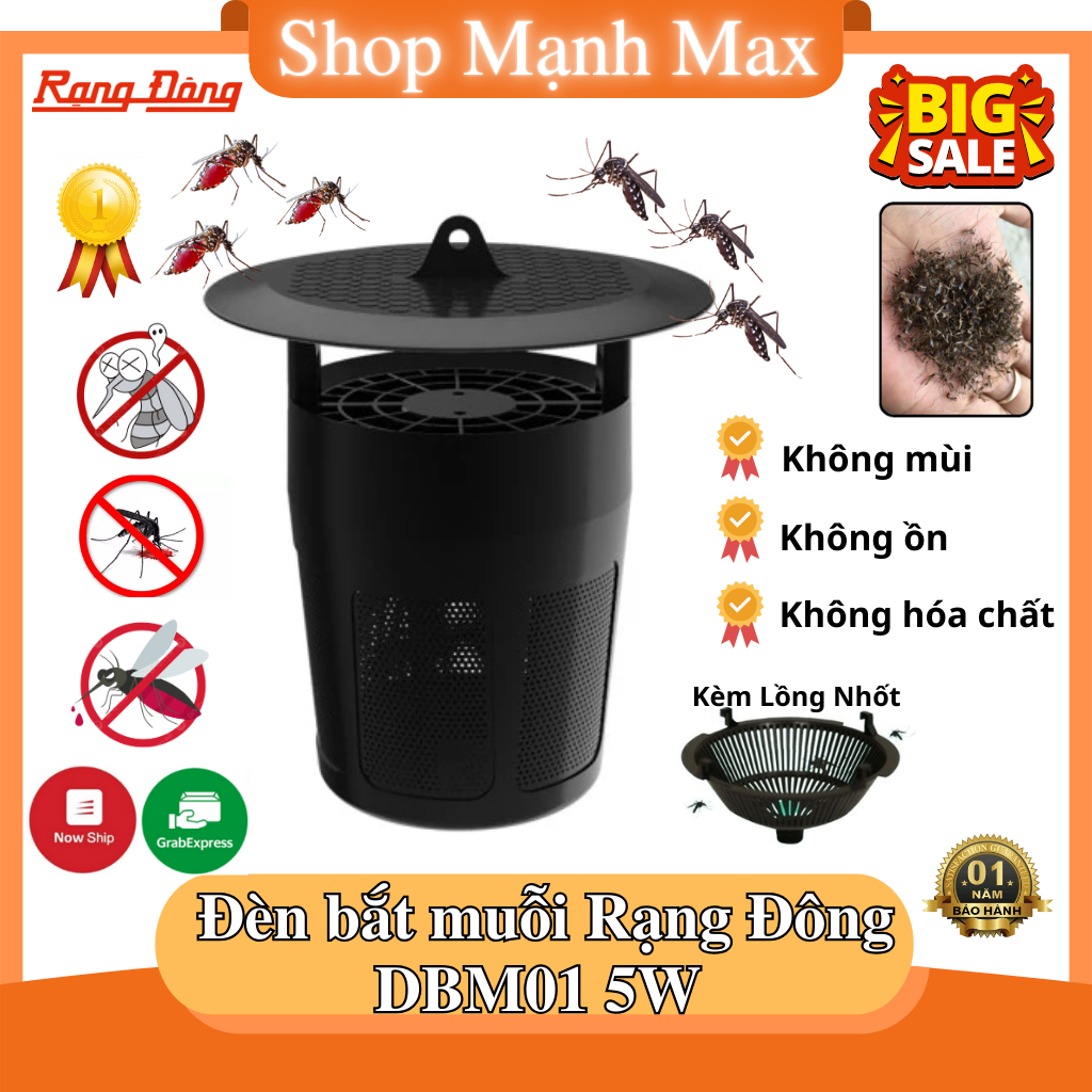 Rang Dong DBM01 5W mosquito killer lamp - Smart insect attraction ...