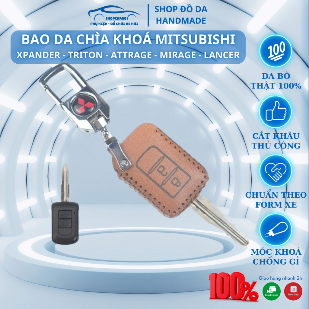 Mitsubishi Xpander, Attrage, Triton Leather Key Case - Straight Handle ...