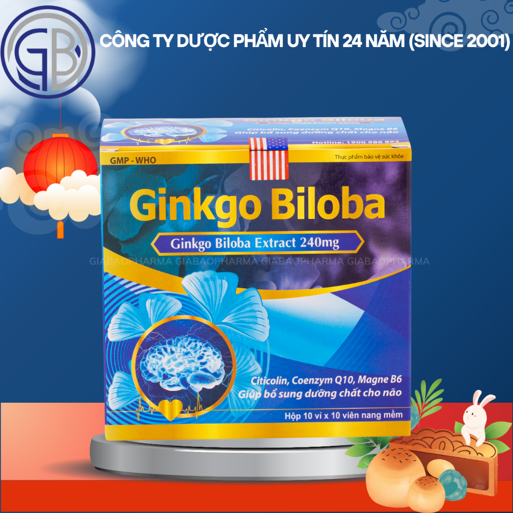 Ginkgo BILOBA 240mg Green Brain Tonic Tablets Help Strengthen Memory ...