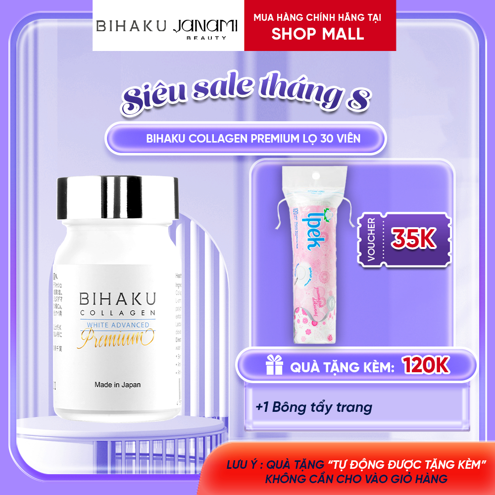 Bihaku Collagen Premium whitens skin and prevents aging | Shopee Malaysia