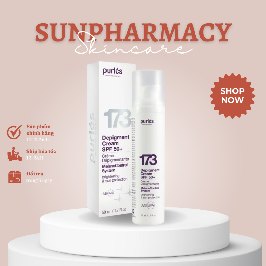 [Company Product] Purles 173 Melanocontrol System Spf 50+ Pigmentation Reduction Cream 50ml ...