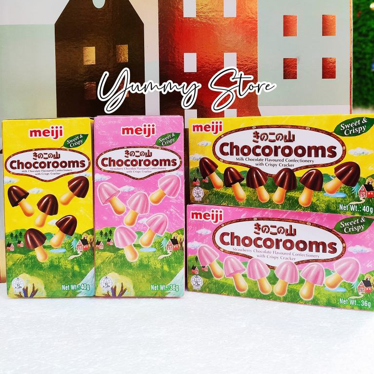 Meiji Chocorooms Chocolate / Strawberry Mushroom Cake | Shopee Malaysia