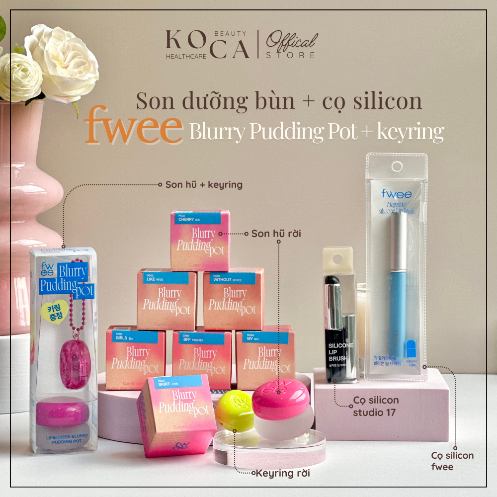 [ Fwee ] - Fwee Blurry Pudding Pot mud lipstick (with removable keyring ...