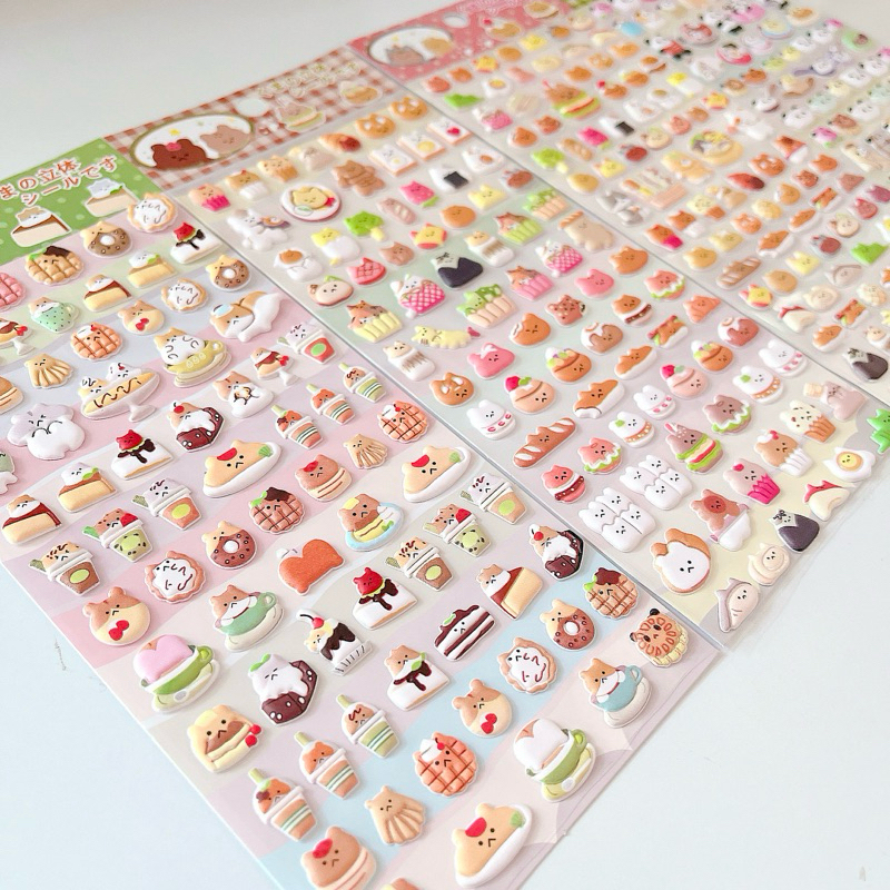 Puffy sticker | Cute 3D embossed foam Sticker | Shopee Malaysia