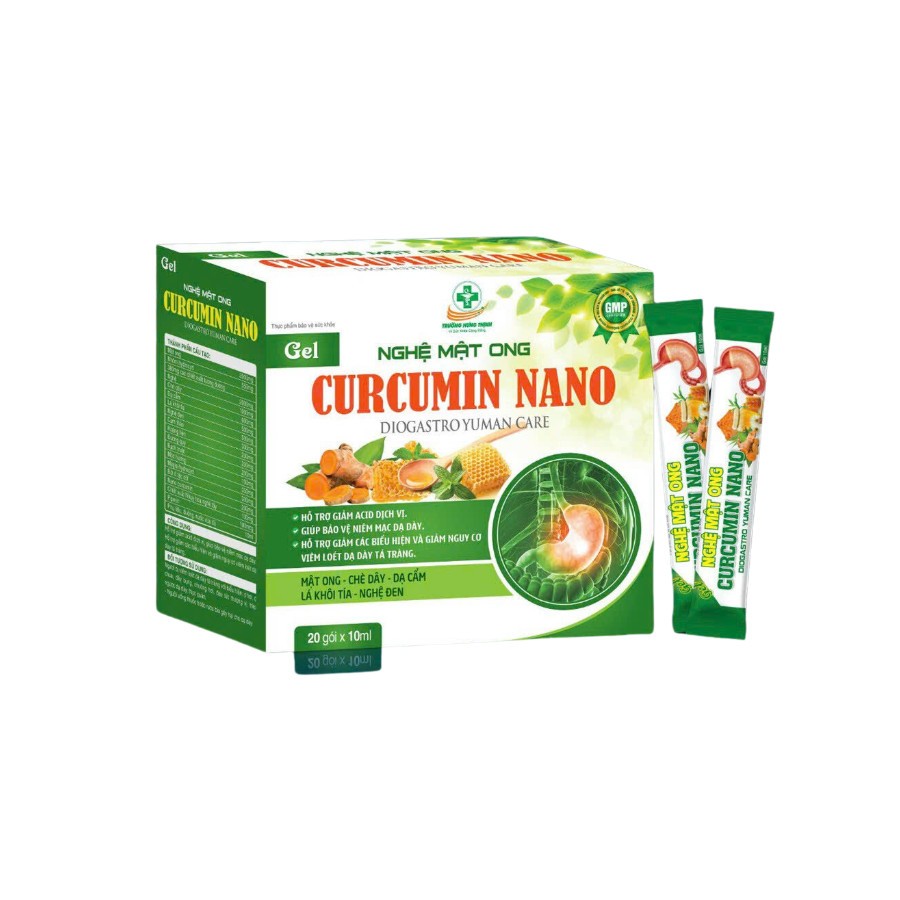 Curcumin Nano Turmeric Honey Gel Supports Reducing the Risk of Stomach and Duodenal Ulcers - box ...