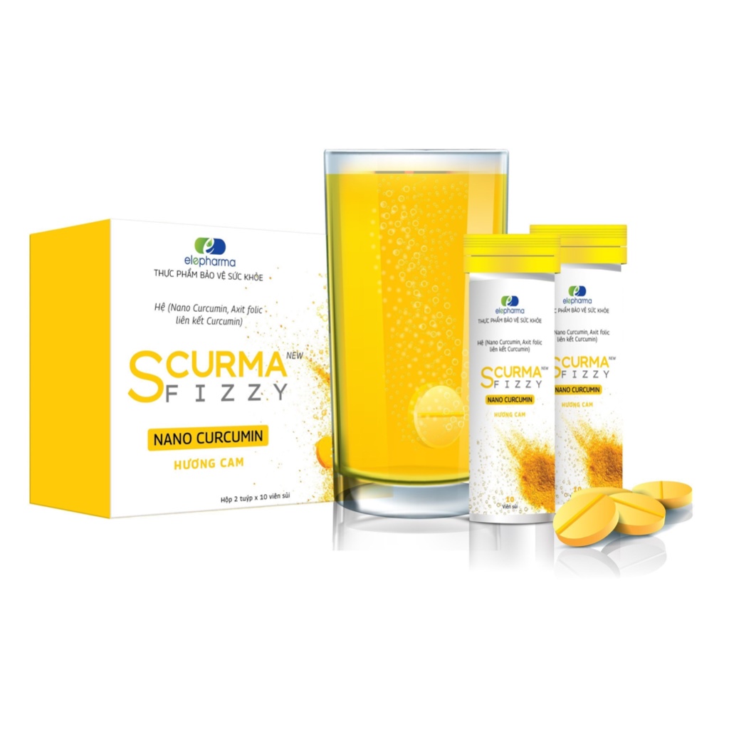 Nano Curcumin Scurma Fizzy effervescent tablets for stomach pain and ...