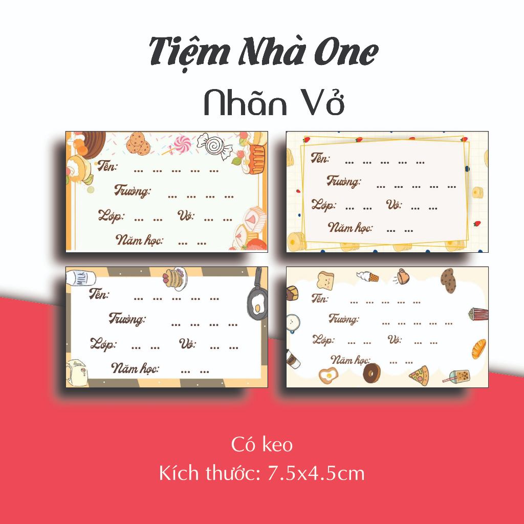 (SET Of 50) Candy notebook labels, cute sweet notebook labels, sweet ...