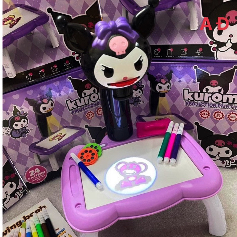 Smart Kuromi Drawing Table Lamp Set For Children To Learn To Draw ...