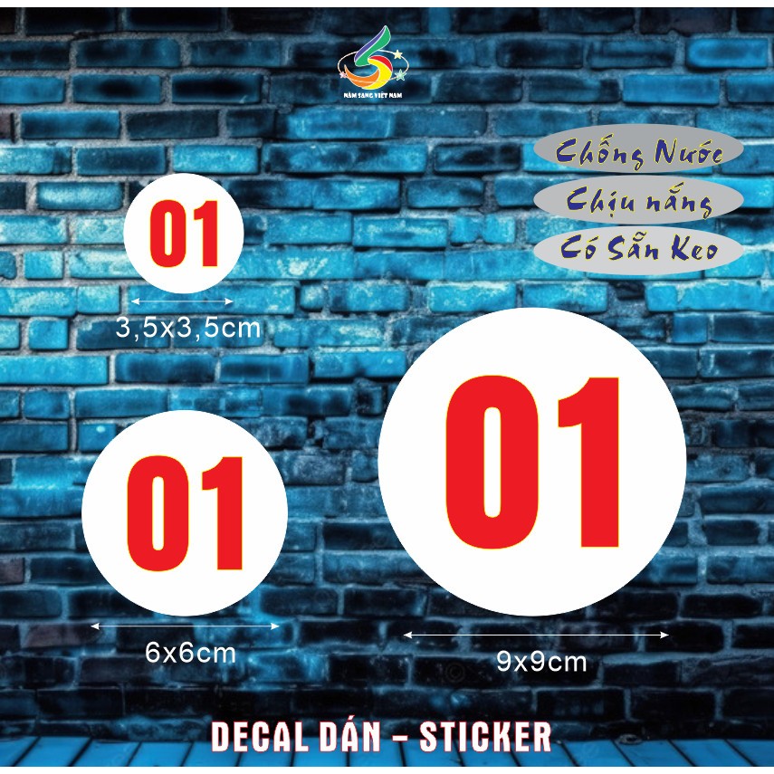 Decal Stickers Serial Number, Sticker Number PVC Decal Material ...