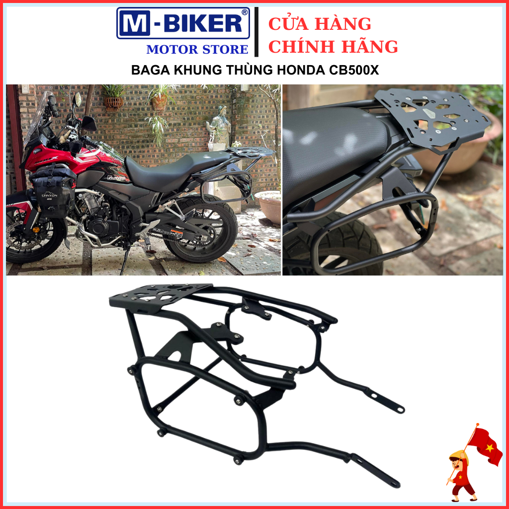 Rear bag CB500X, Genuine Mbiker Honda CB500X trunk frame bag | Shopee Malaysia