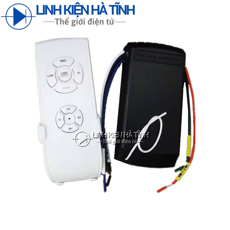 Ceiling fan controller with remote control light, wind speed time ...