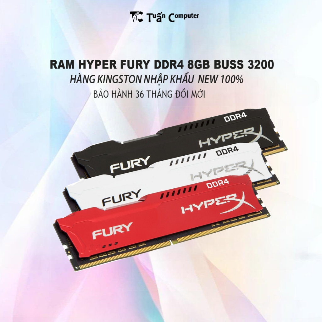 Ram Kingston HyperX Fury 8GB DDR4 Bus 3200MHz | Shopee Malaysia