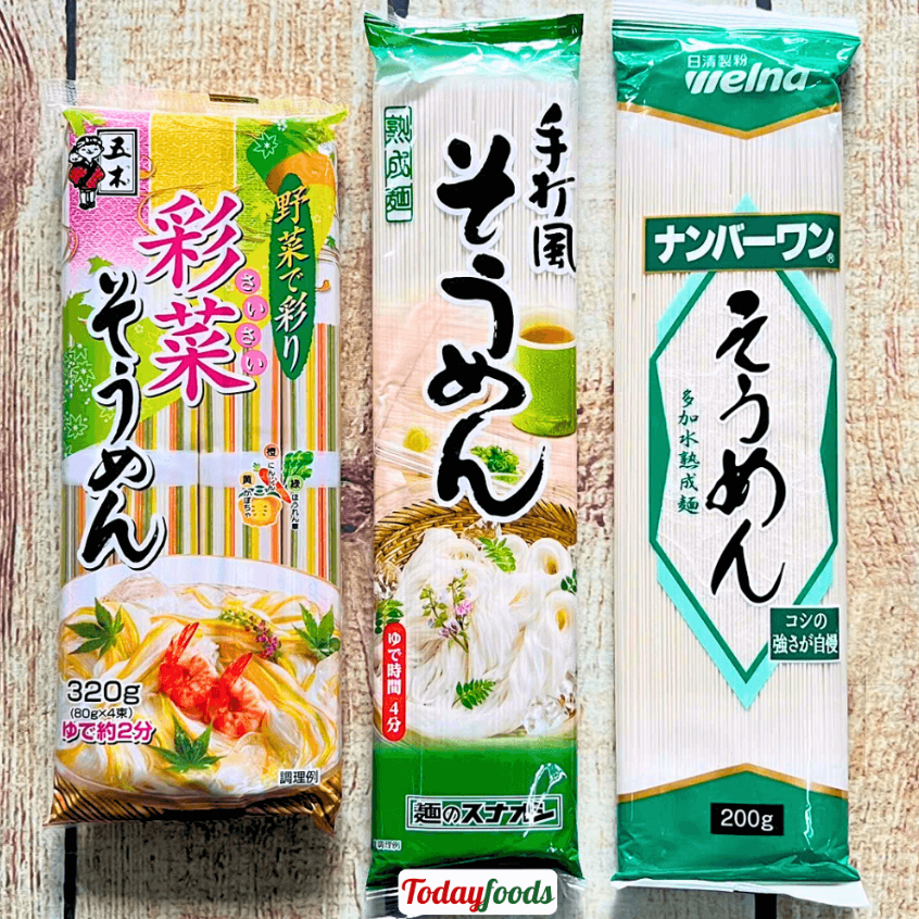 Japanese Somen Noodles (Nissin, Sunaoshi, Itsuki) 200G [Smooth, Small ...