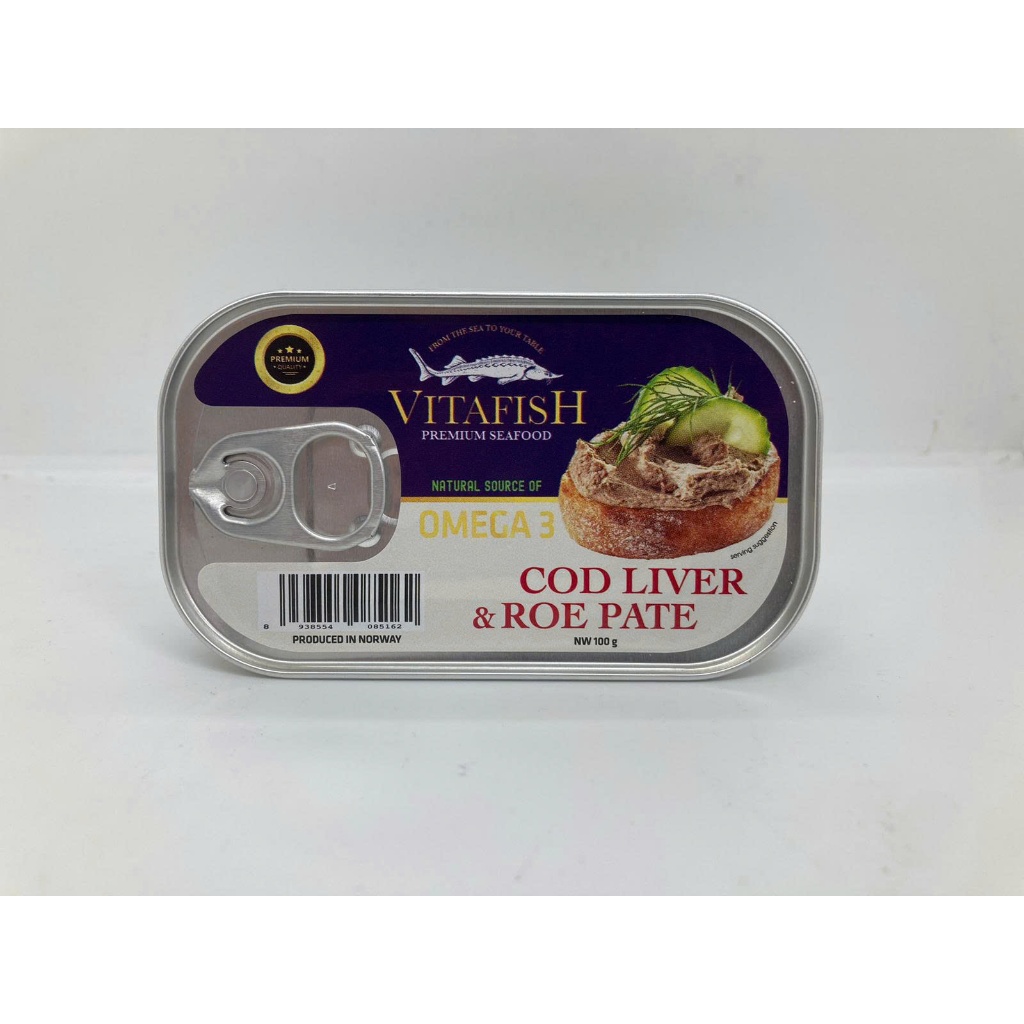 Vitafish Premium Canned Cod Liver Pate and Cod Eggs 100G | Shopee Malaysia
