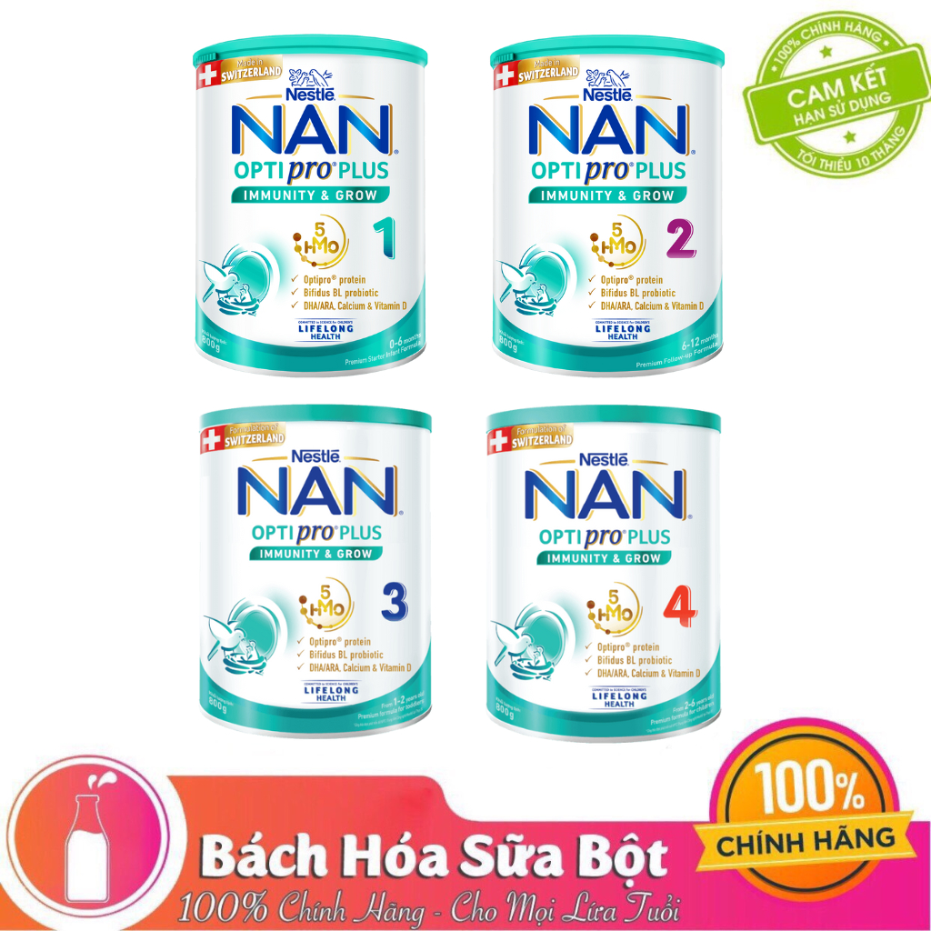 Nestlé NAN OPTIPRO 1/2/3/4 HMO Powdered Milk (800g) | Shopee Malaysia