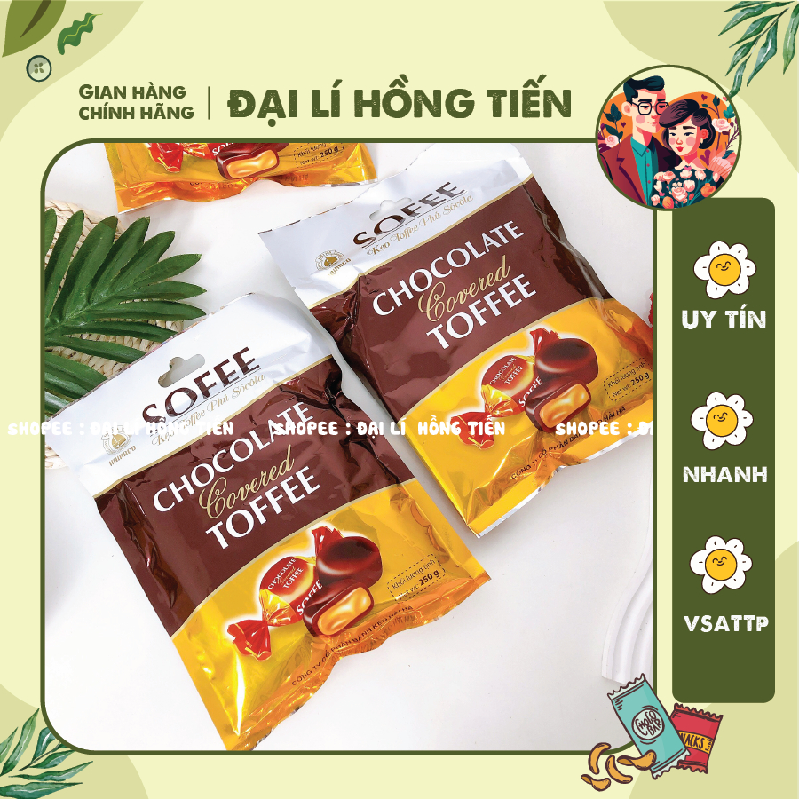 Sofee Hai Ha Chocolate Covered Toffee Candy (250g Pack) | Shopee Malaysia