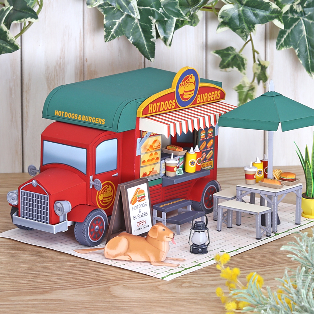 Architectural paper model Hotdogs & Burgers | Shopee Malaysia