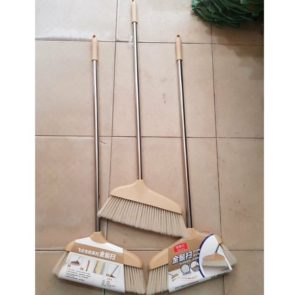 Plastic Mop - Sweep Wooden Floor With Super Soft Bristles, Sturdy ...