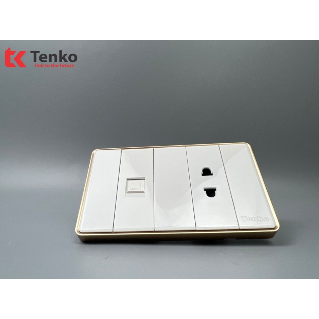 2-pin Socket And High-Quality Recessed Wall LAN Plastic Overflow TENKO ...