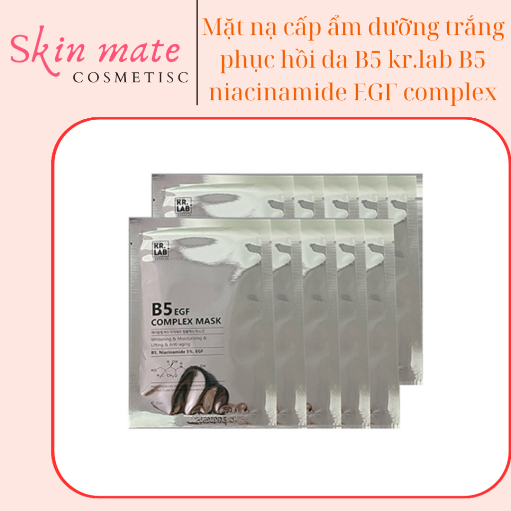 B5 kr.lab B5 niacinamide EGF complex Whitening Moisturizing Mask (1 Pc ...