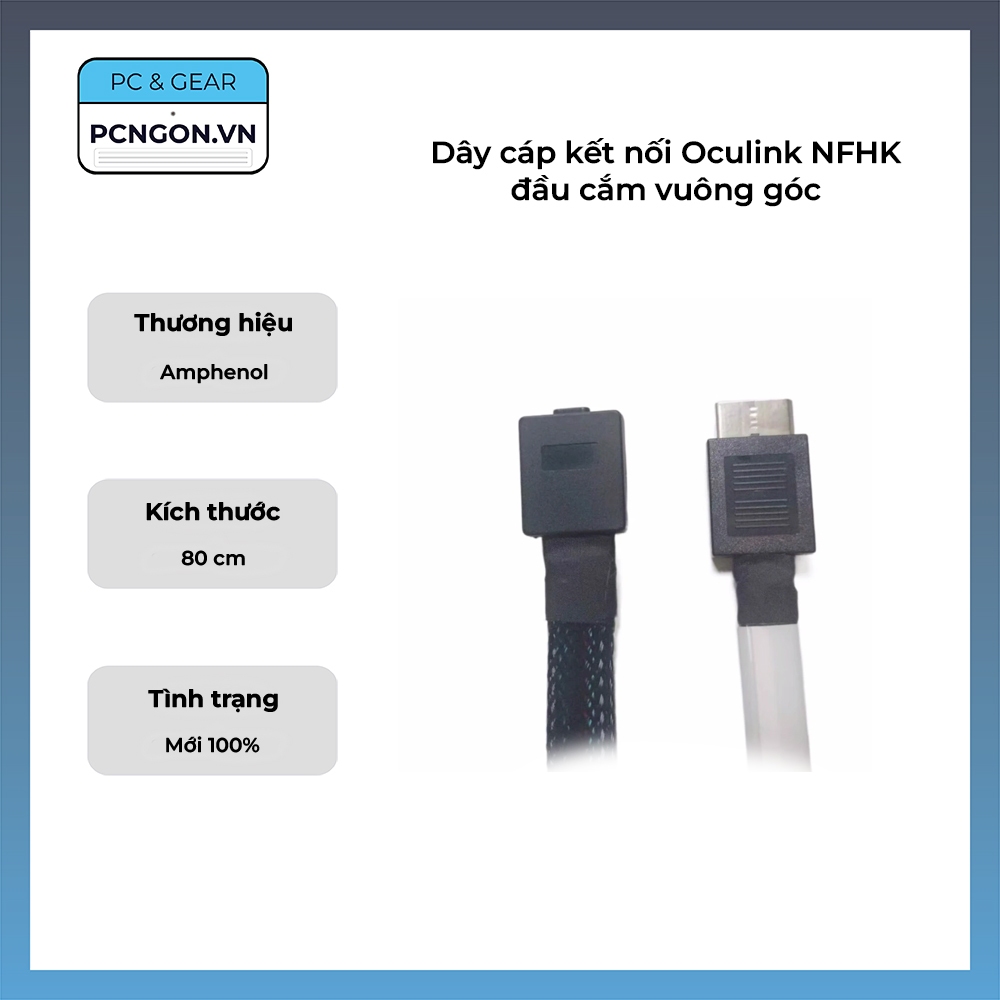 [PCNGON] Oculink NFHK connection cable with perpendicular plug | Shopee ...