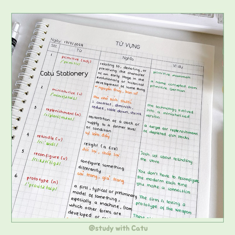 Vocabulary IELTS TOEIC English Vocabulary learning notebook with EV2 ...
